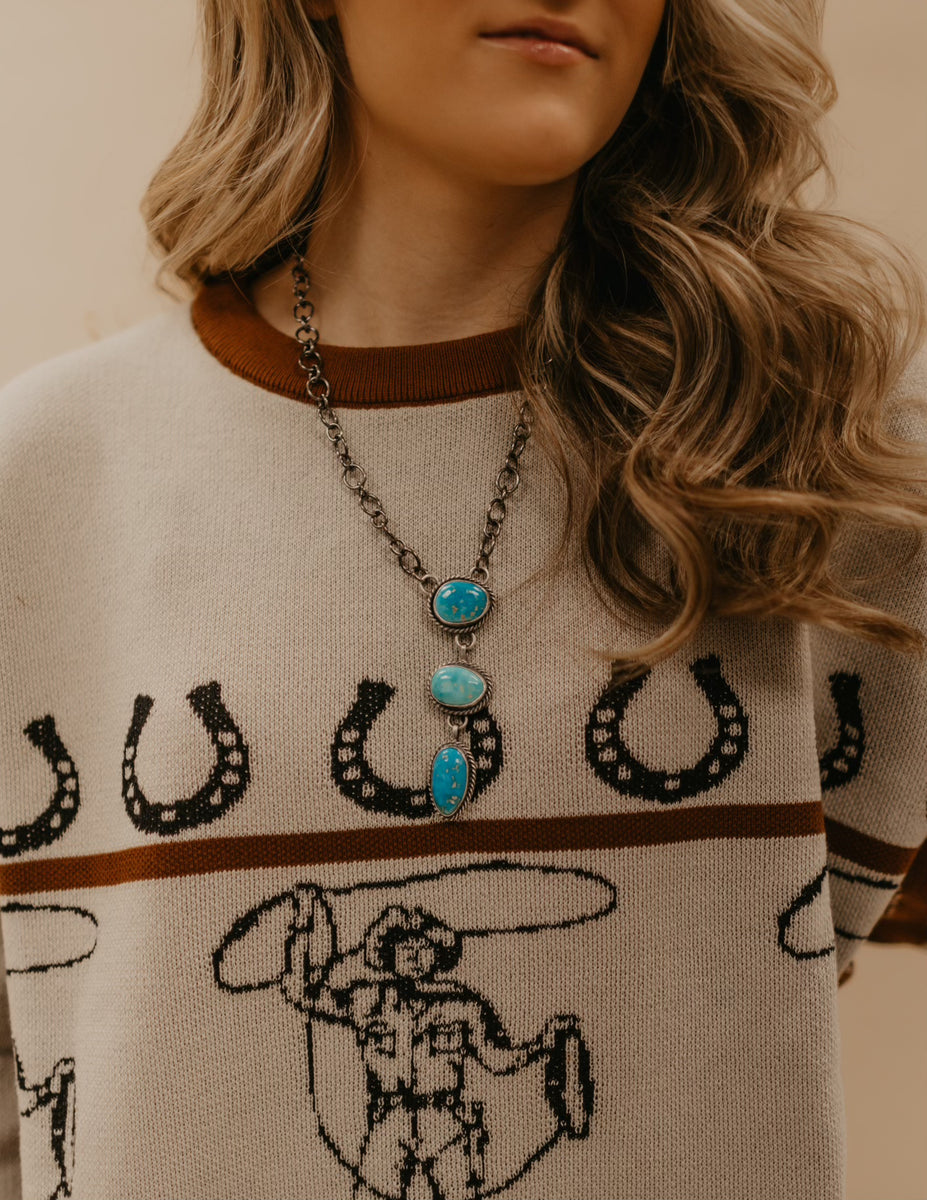 The Rollens 3 Stone Lariat | The Branded Blonde